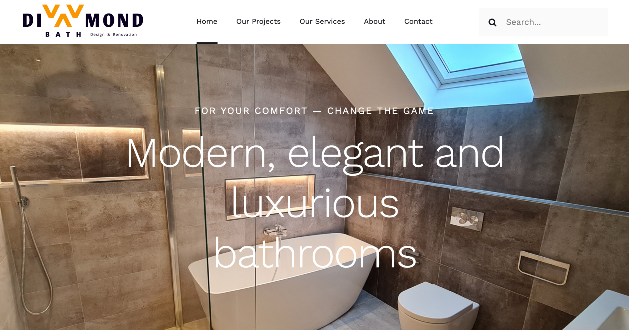 Elegant Bathroom Design and Installation - Diamond Bath